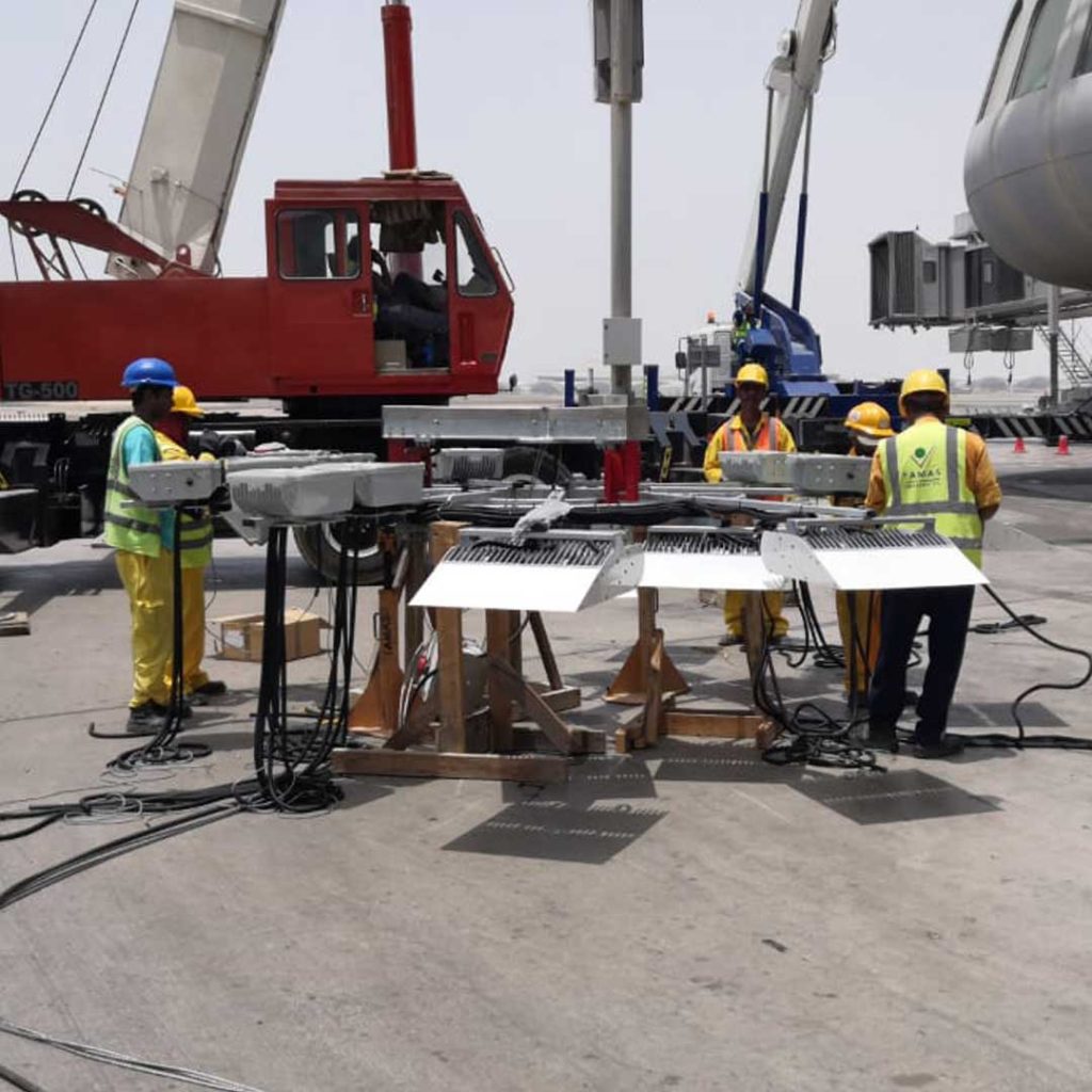 Replacement of raising and lowering mechanism of existing high masts at ...